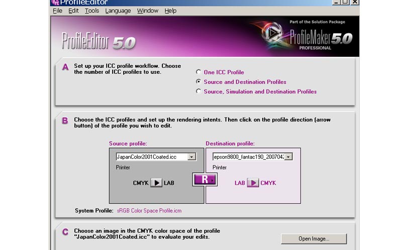 ProfileMaker之ProfileEditor编辑ICC特性文件 | 色彩管理网